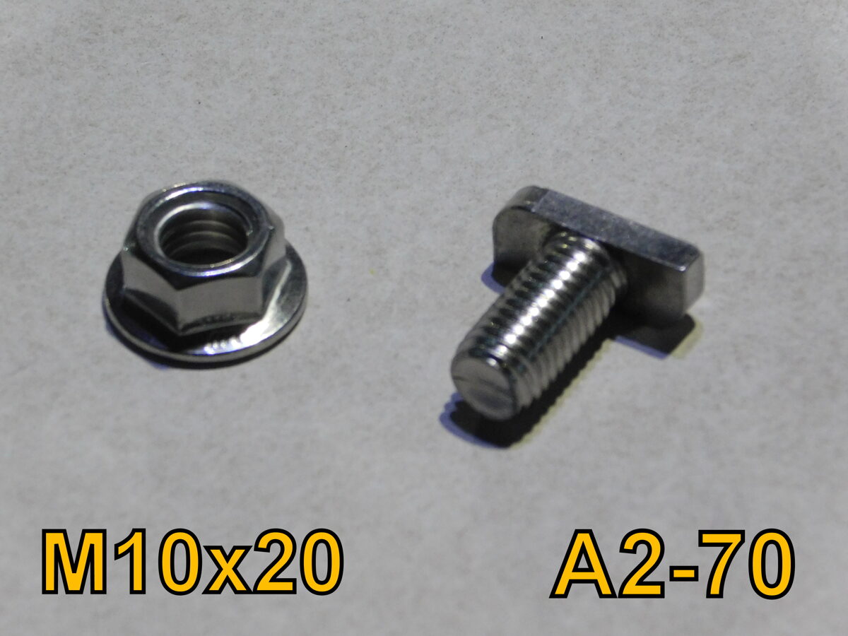 1-50x Stockschrauben M10x200 DIN 6923 Edelstahl A2 + Adapterplatte ...