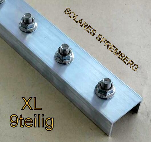 1-10x Profilverbinder 9teilig blank L1 & L4 Anbindung Vierkantschraube ...